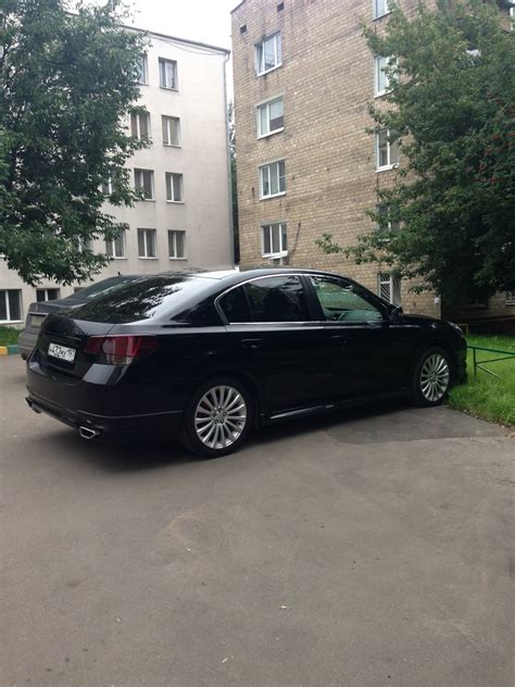 Итог тюнинга заднего бампера и выхлопная система Subaru Legacy BM
