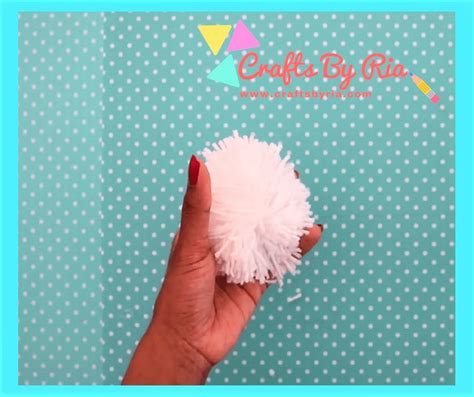 How To Make A Pom Pom DIY Teddy Bear Craft Crafts By Ria