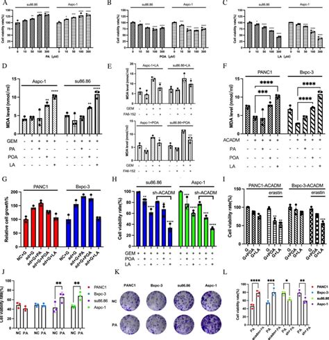 Acadm Knockdown Enhanced The Fa Triggered Cytotoxic Effects Of