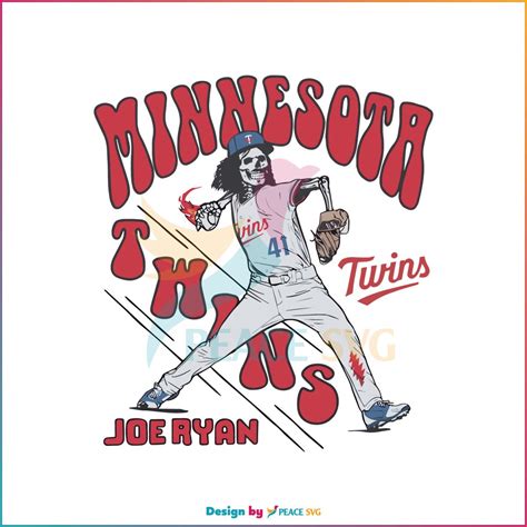 Minnesota Twins Joe Ryan Grateful Dead Svg Digital File Peacesvg