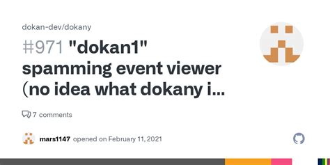 Dokan Spamming Event Viewer No Idea What Dokany Is Lol Issue Dokan Dev Dokany GitHub