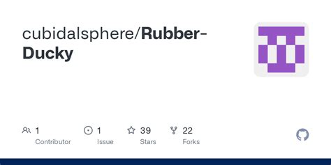 Github Cubidalsphererubber Ducky