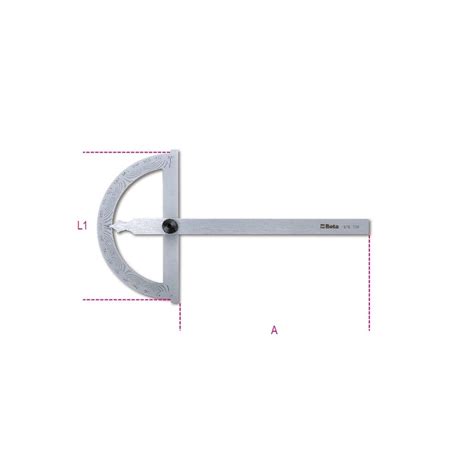 Protractors Made From Stainless Steel Beta 1676 Article 1676 120