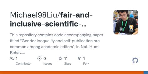 Github Michael98liufair And Inclusive Scientific Publishing This Repository Contains Code