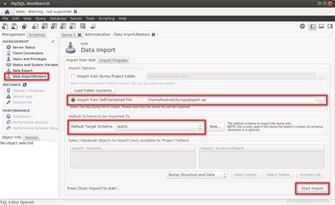 Importação Do Banco Via Mysql Workbench Central De Ajuda Com