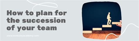 Notesday Academy How To Plan For The Succession Of Your Team