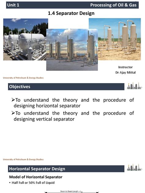 1 4 Separator Design Pdf Drop Liquid Gases