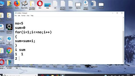 Sum Of N Natural Numbers In Chindi Youtube