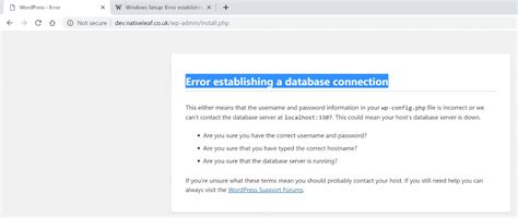 Error Establishing A Database Connection Aprende A Solucionarlo