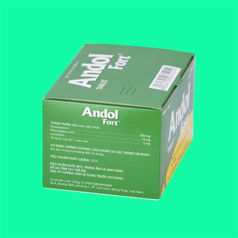 Thuốc Andol Fort Là Thuốc Gì Giá Bao Nhiêu Mua ở đâu Có Tác Dụng Gì