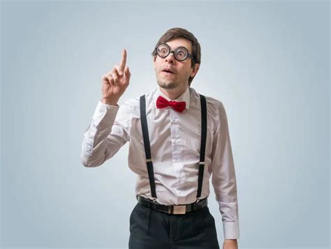 Pointing Funny Nerd Stock Photos Royalty Free Pointing Funny Nerd Images Depositphotos