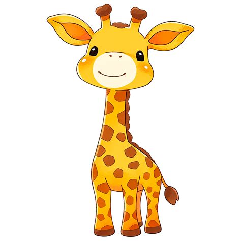 Cute Chibi Giraffe Ai Generative 33494738 Png