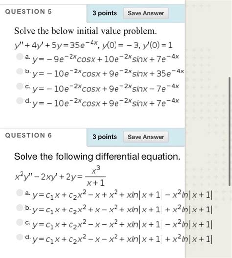 Solved Question 5 3 Points Save Answer Solve The Below