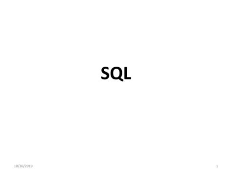 Ppt Sql A Structured Query Language For Relational Dbmss Powerpoint Presentation Id8819719