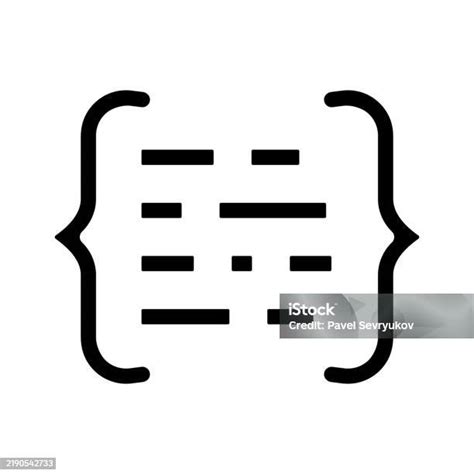 코드 브래킷 편지 Nlp 글리프 아이콘 벡터 일러스트 레이 션 단일 객체에 대한 스톡 벡터 아트 및 기타 이미지 단일 객체