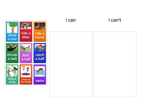 As1 Unit 5 I Can I Cant Categorize
