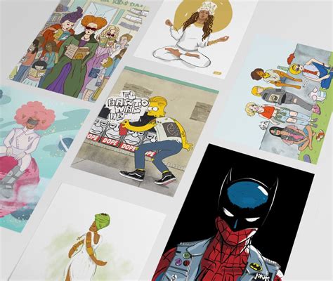 El Barto Print Punk Bart Simpson Fan Art X Obey 11x14 Illustration Etsy