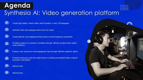 Agenda Synthesia Ai Video Generation Platform Ai Ss Ppt Slide