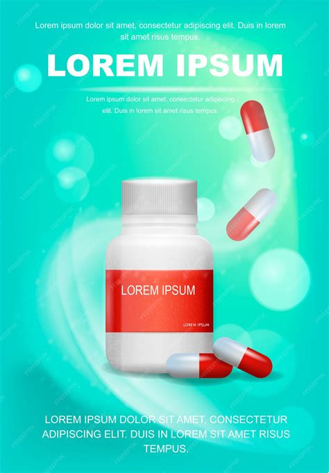 Premium Vector | Banner Advertisement Packaging Painkiller Pils