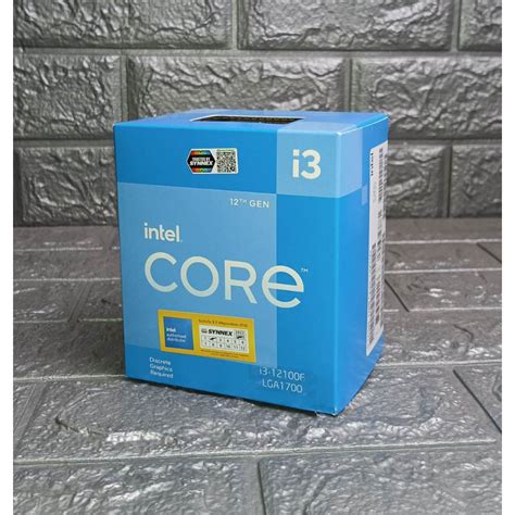 ⚡️cpu Intel Core I3 12100f Lga 17000 3 3ghz 4คอ8เทรด สินค้ายังไม่เปิดใช้งาน ประกันศูนย์ Ingram