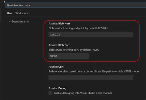 using azurite for azure function app storage emulation