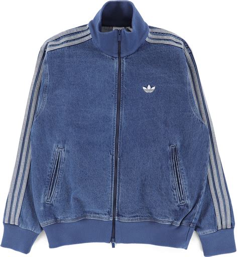Adidas Adicolor Denim Firebird Track Jacket Medium Denim Blue Tactics