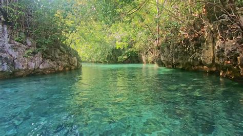 Narrow Clear Water Passage To A Secret Lagoon Free Stock Video Footage Download Clips