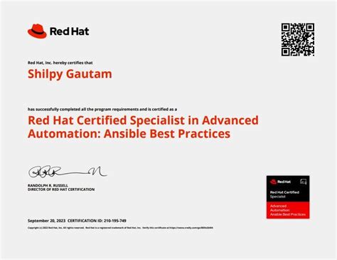 Shilpy Gautam On Linkedin Redhat Ex447 Ansible Automation