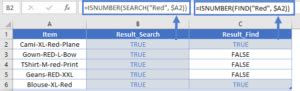 ISNUMBER Examples SEARCH IF NOT Excel VBA Google Sheets