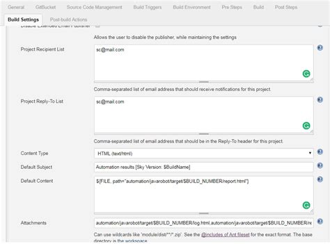 Sending Robot Framework Log File As Email Content Via Jenkins Is Not