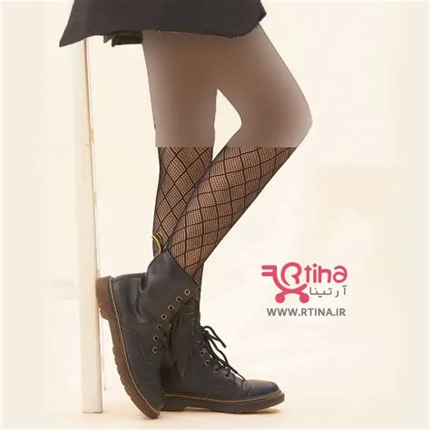 قیمت ساپورت جورابی مشکی زنانه مدل فیش نت 2022 جوراب شلواری مدل لانه زنبوری