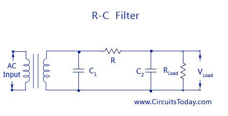 Filter Circuits Working Series Inductor Shunt Capacitor RC Filter LC Pi Filter