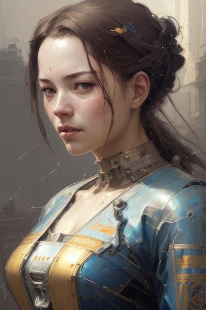 Premium Ai Image Beautiful Girl In A Postapocalyptic Costume