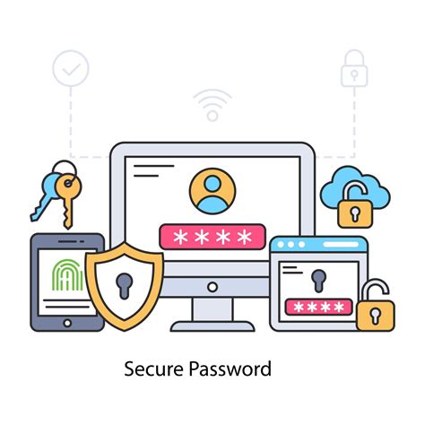 A Premium Download Illustration Of Secure Password 5019951 Vector Art