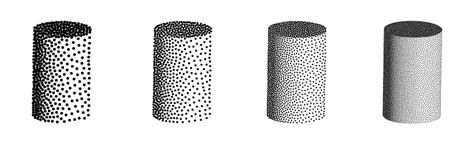 하프톤 도트 워크 스타일의 3d 실린더 세트입니다 벡터 일러스트 레이 션 0명에 대한 스톡 벡터 아트 및 기타 이미지 0명 3차원 형태 가리키기 Istock