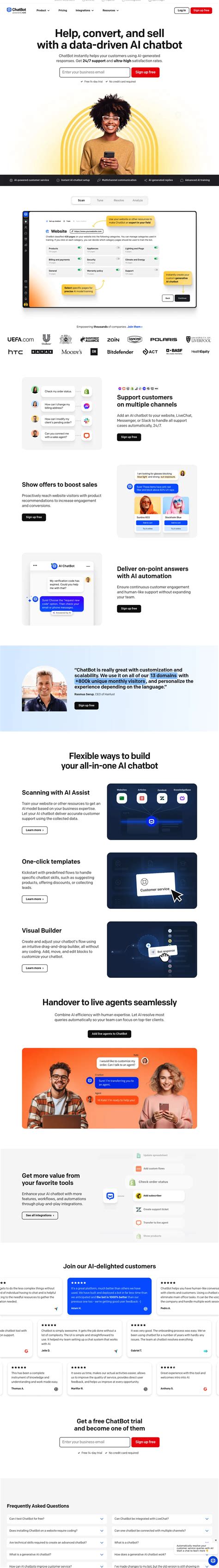 Chatbot Software De Chatbot De Ia Para Tu Sitio Web