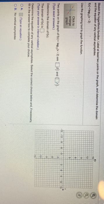 solved 4 sketch the logarithmic function label at least two