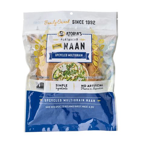 Upcycled Multigrain Mini Naan Flatbread