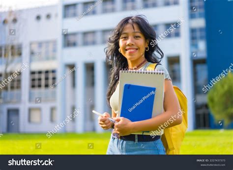334 Student Carrying Books Smiling Front University Images Stock