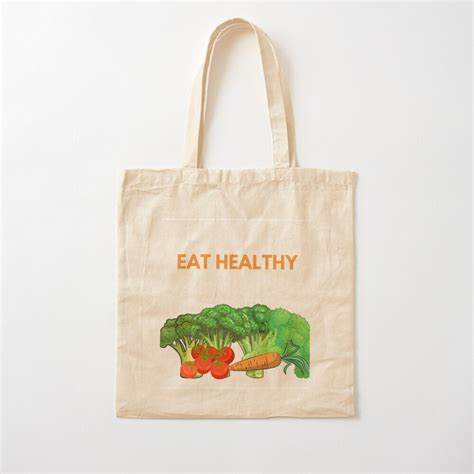 Eat Healthy Tote Bag For Sale By Fullynikah World Vegetarian Day