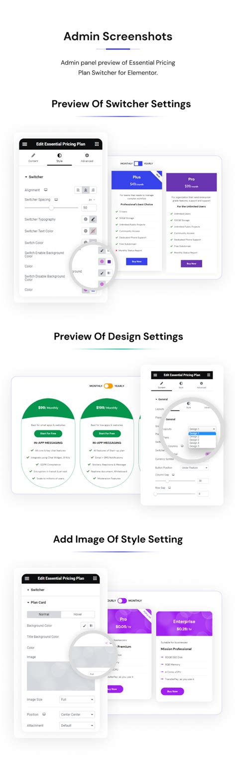 Essential Pricing Plan Switcher For Elementor