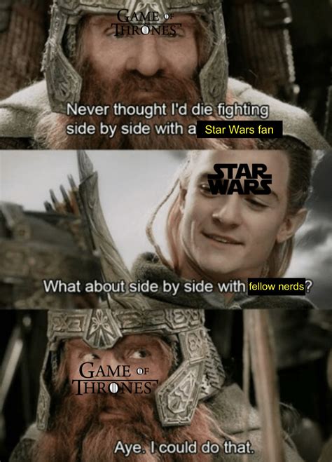 Star Wars Fans And Got Fans Banding Together To Get Dandd Kicked Off Star