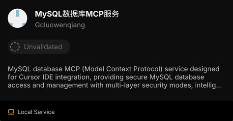 Mysql Mcp Mcp Servers Lobehub