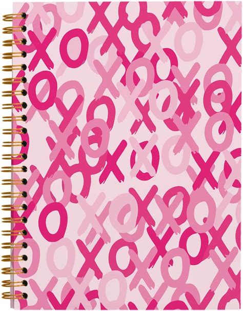 Hold Fizz Preppy Pink Notebook Journal For Women Girls