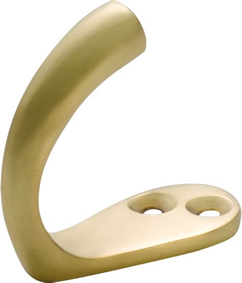 Single Robe Hooks Polished Brass Tradco