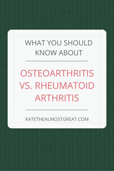 What Is The Difference Between Osteoarthritis And Rheumatoid Arthritis