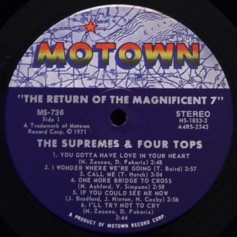 The Supremes And The Four Tops The Return Of The Magnificent Seven