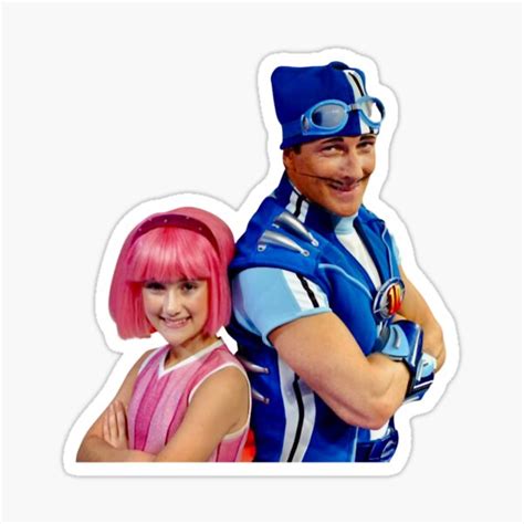 Sportacus And Stephanie Kiss