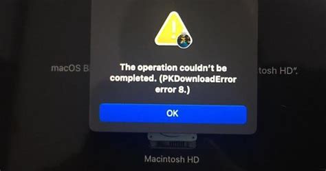 Pkdownloaderror Error8 During Installation Hackintosh