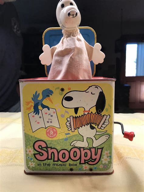Snoopy Jack In The Box By Mattel 1958 1872122758